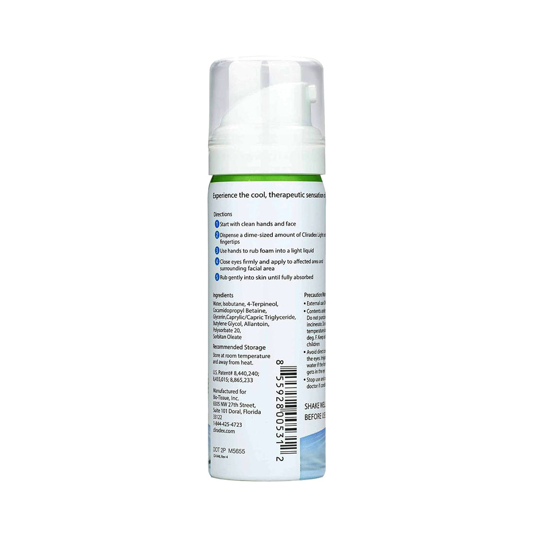 Cliradex Light Foam - Eyelash & Eyelid Cleanser - Tea Tree Oil Extract ...