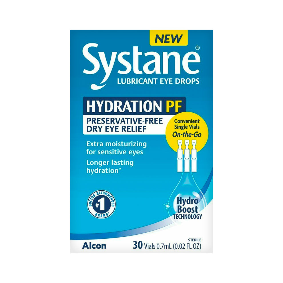 Systane Hydration Preservative-Free Lubricant Eye Drops 30ct Vials, 30